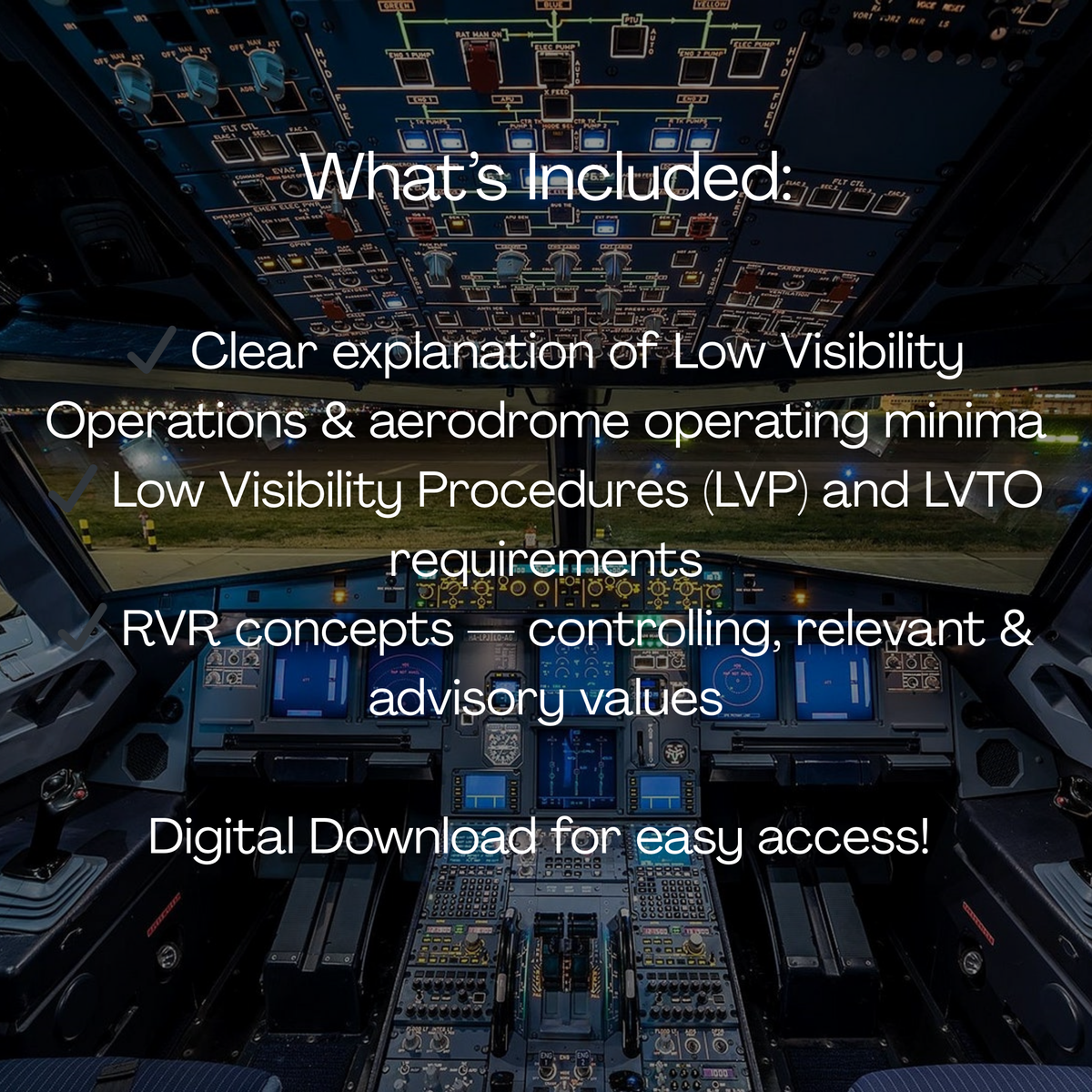 A320 Low Visibility Operations - Digital Download – The A320 Study Guide